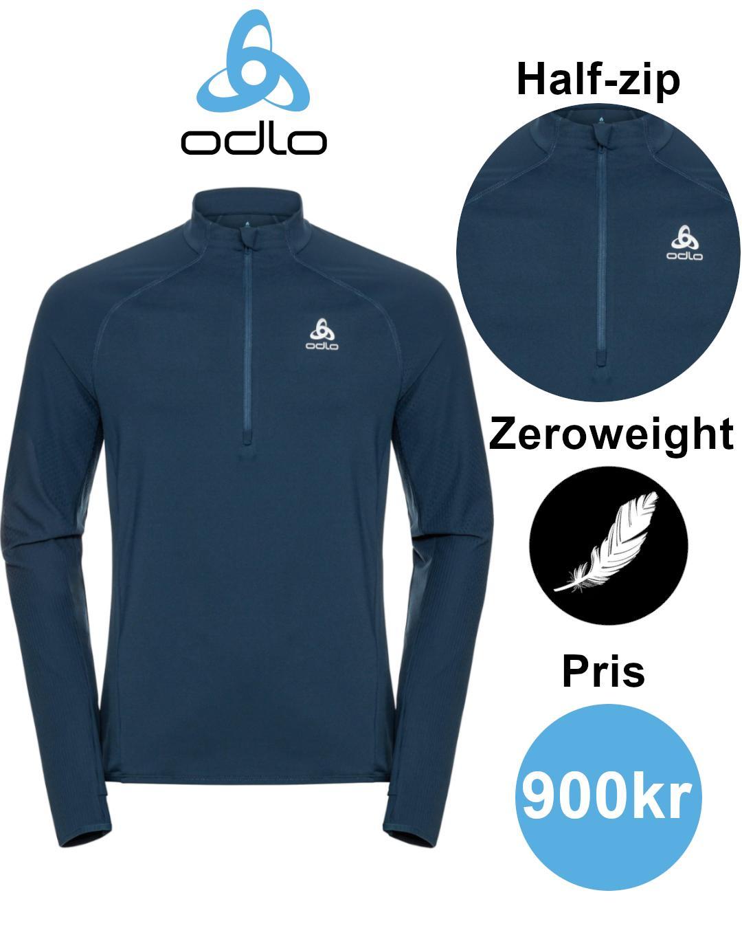 Odlo zeroweight running half-zip - LøbeButikken MultiAtleten